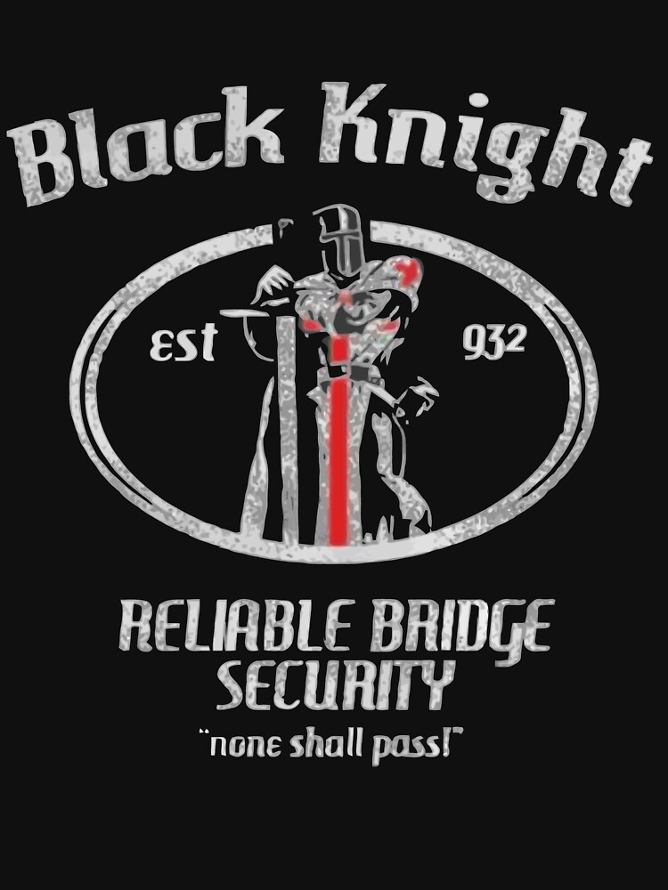 "Black Knight None Shall Pass Monty Python and The Holy Grail" Active T ...