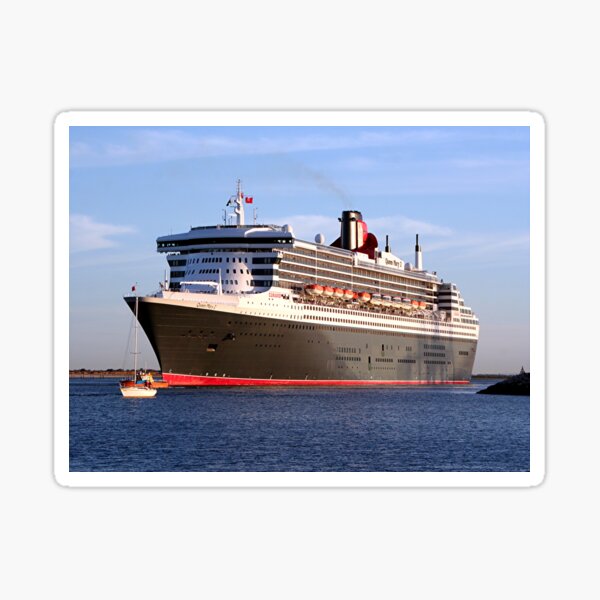 "Queen Mary 2 cruise ship" Sticker for Sale by FranWest | Redbubble