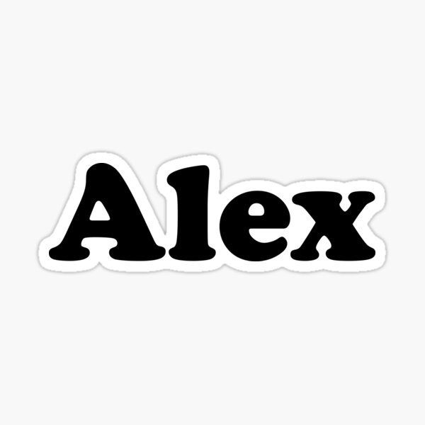 "Alex" Sticker for Sale by ProjectX23 | Redbubble