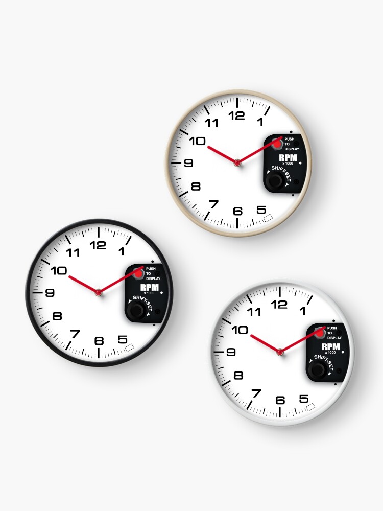 "Drag Racing Tachometer" Clock for Sale by SemiSlicks | Redbubble