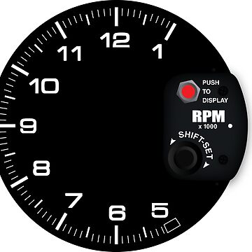 "Drag Racing Tachometer" Clock for Sale by SemiSlicks | Redbubble