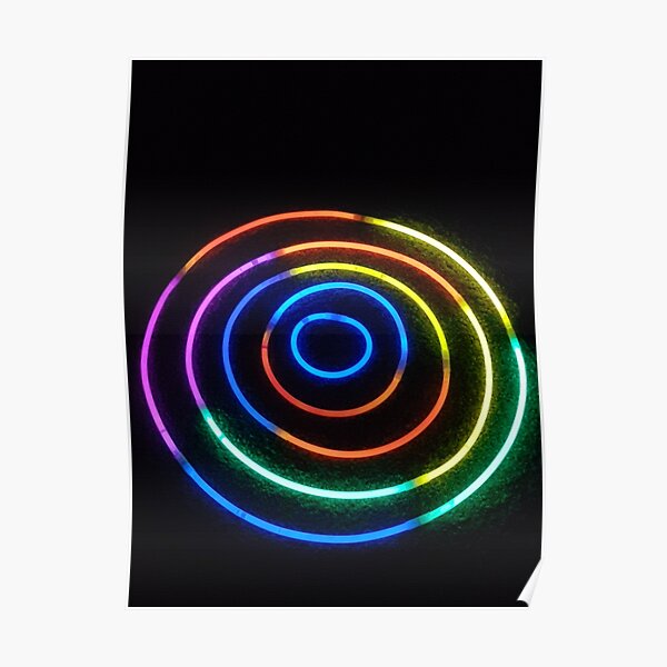 Glow Stick Art 2 Poster By Abnormalload Redbubble