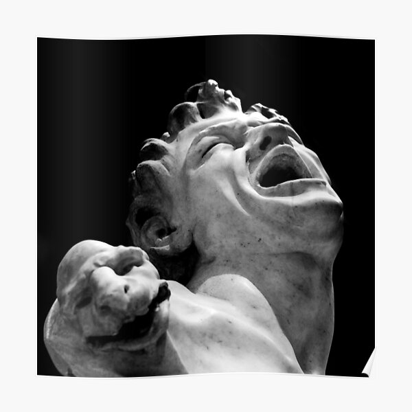 "crying sculpture" Poster by venus-ian | Redbubble