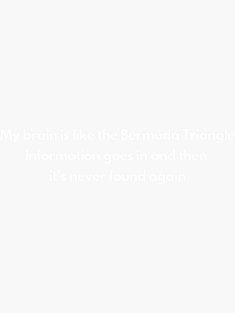 "Bermuda Triangle" Sticker for Sale by Bryan8KIM | Redbubble