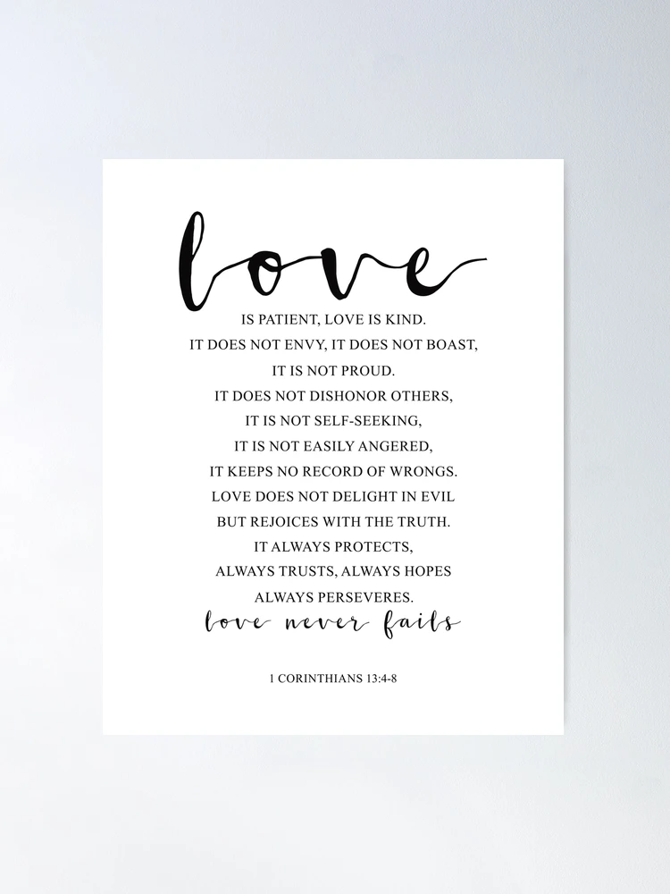Love Is Patient Quote Corinthians 1 Corinthians 134 8 Love Is Patient
