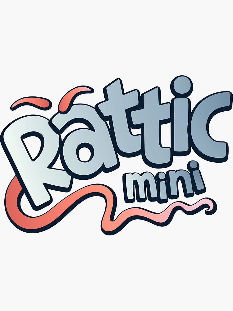 "Rattic - Logo." Sticker for Sale by Rattic | Redbubble