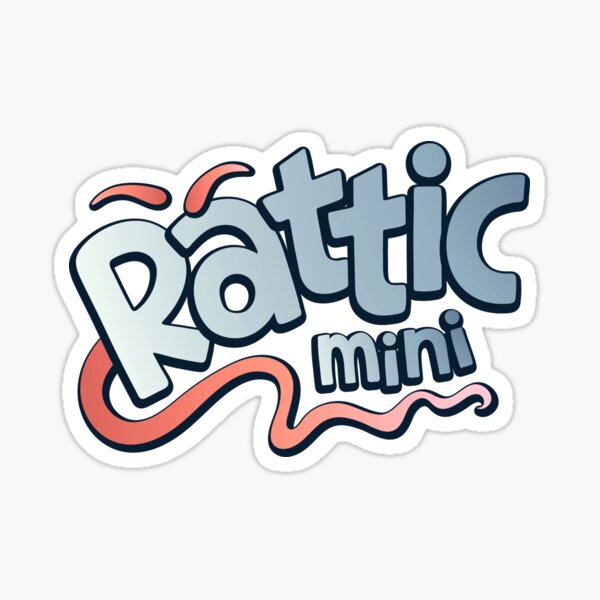 "Rattic - Logo." Sticker for Sale by Rattic | Redbubble