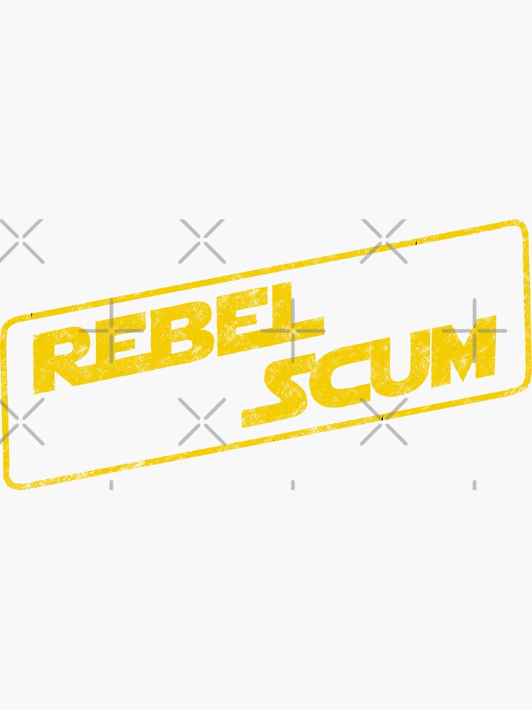 "Rebel scum " Sticker for Sale by Pickle-Lily | Redbubble