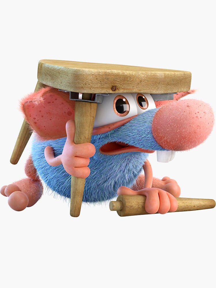 "Rattic - The Stool." Sticker for Sale by Rattic | Redbubble