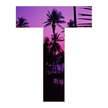 "T letter, Purple sunset T" Photographic Print for Sale by stickmeok ...