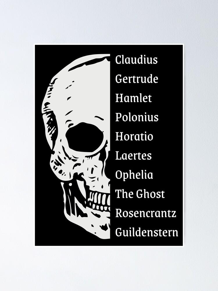 "Hamlet Cast of Characters" Poster for Sale by escreative | Redbubble