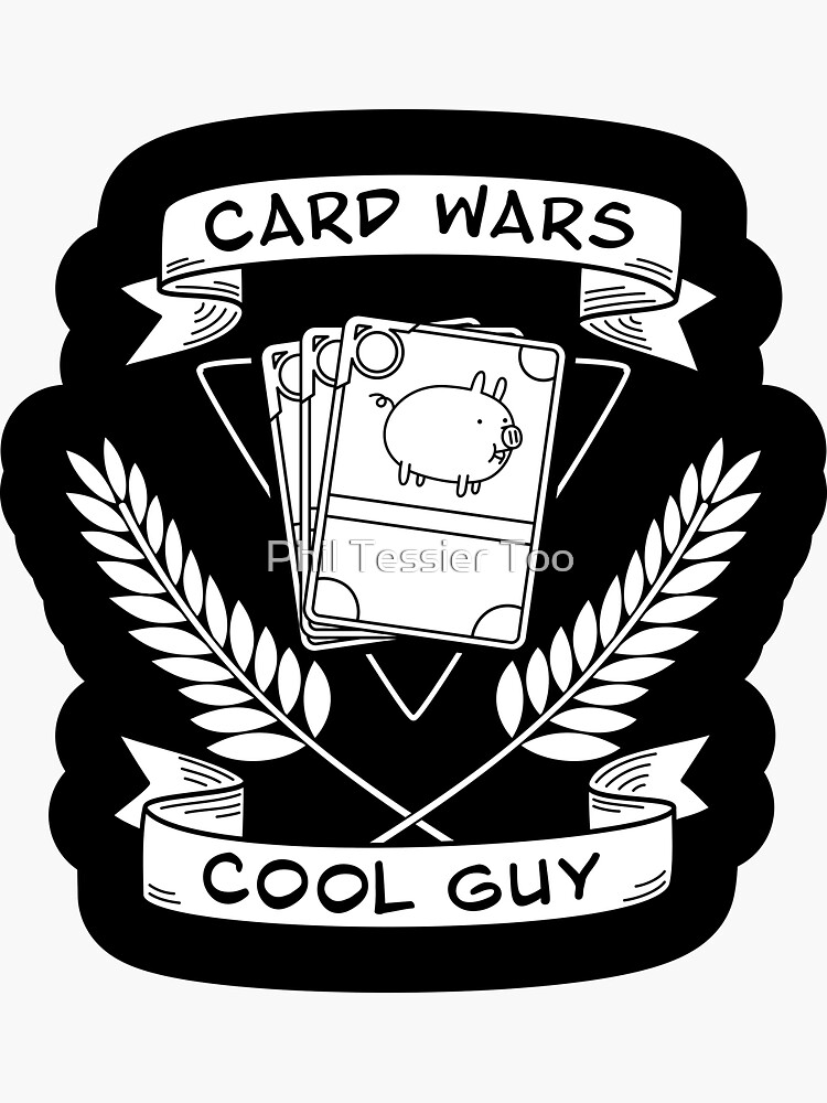 "Card Wars Cool Guy" Sticker by C-N-Designs | Redbubble