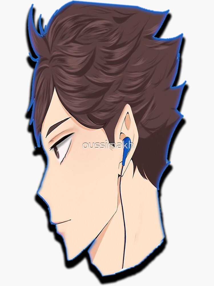 "oikawa ear" Sticker for Sale by oussimakh | Redbubble