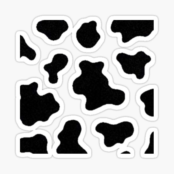 "White and black large spots" Sticker for Sale by Rahomi | Redbubble