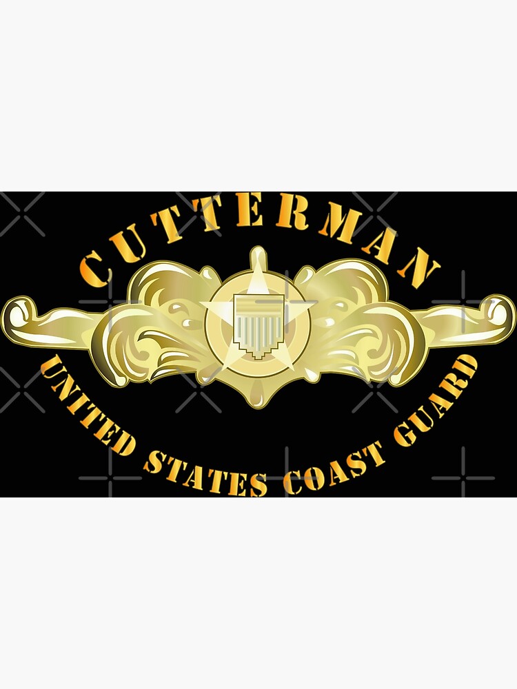 "USCG - Cutterman Badge - Officer - Gold" Poster for Sale by twix123844 ...
