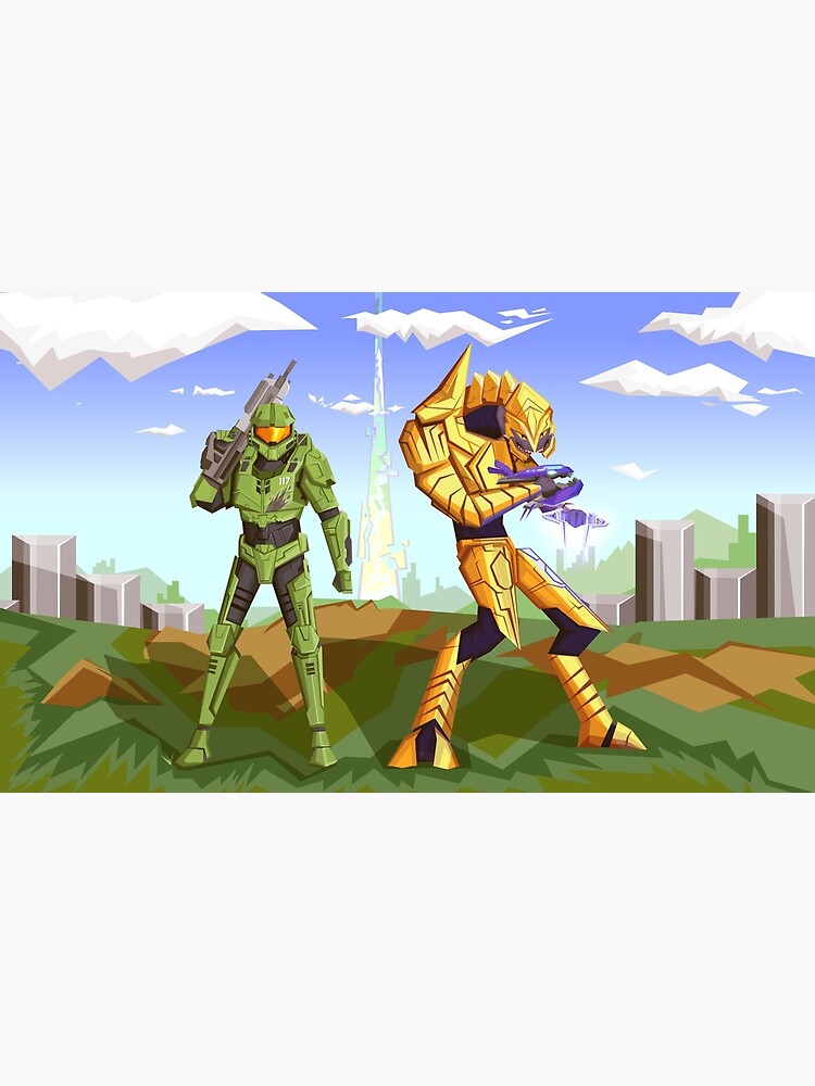 "Halo Infinite Master Chief & Arbiter Deluxe Print" Art Print by ...