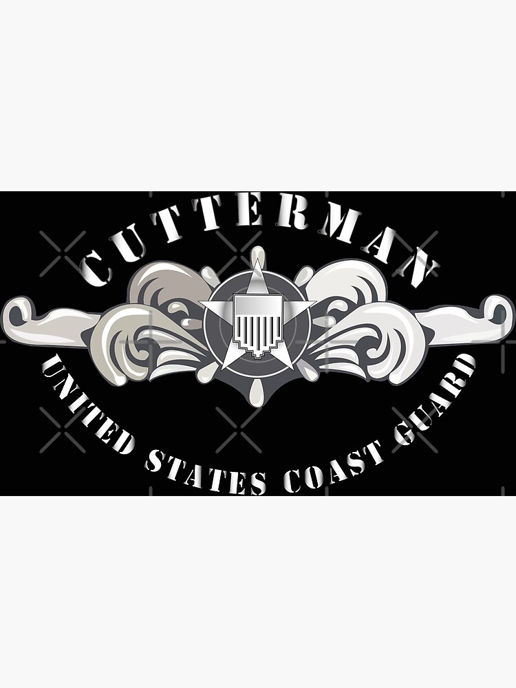 "USCG - Cutterman Badge - Enlisted - Silver" Poster for Sale by ...