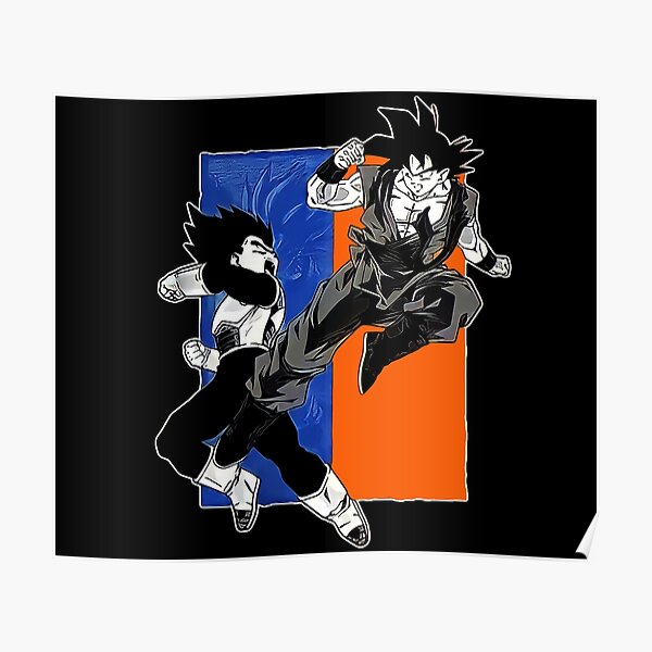 "Goku-Vegeta Unique Art" Poster for Sale by mr-aa | Redbubble