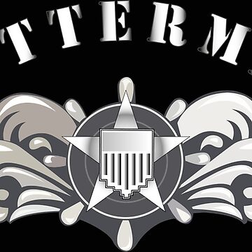 "USCG - Cutterman Badge - Enlisted - Silver w Top Txt" Sticker for Sale ...