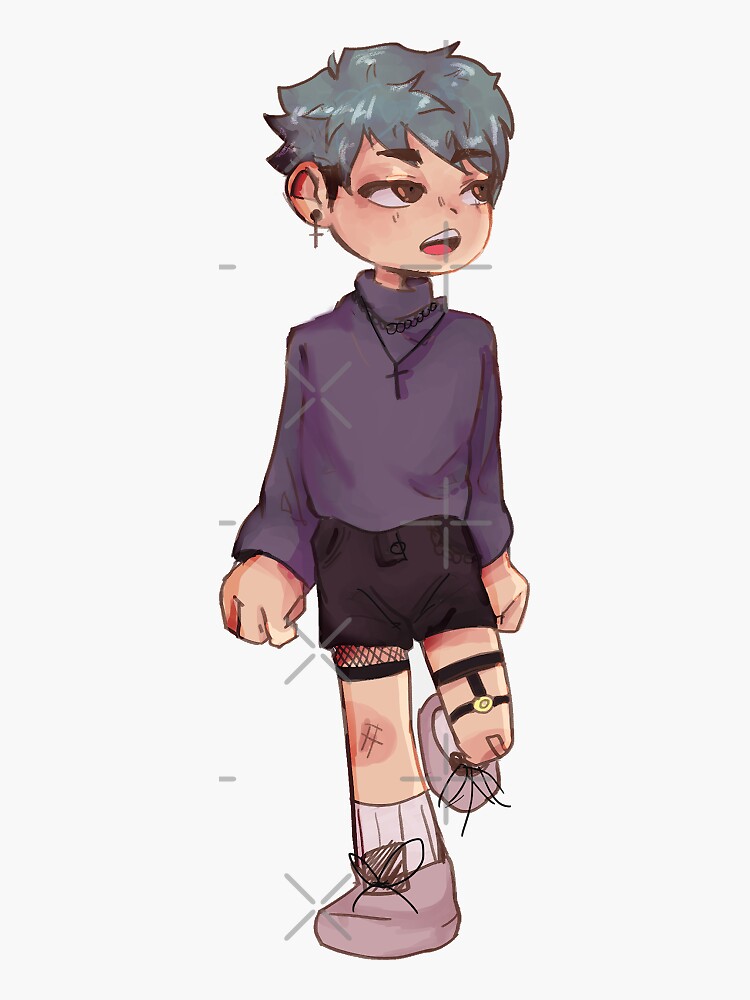 "Eboy Osamu " Sticker by amaque | Redbubble