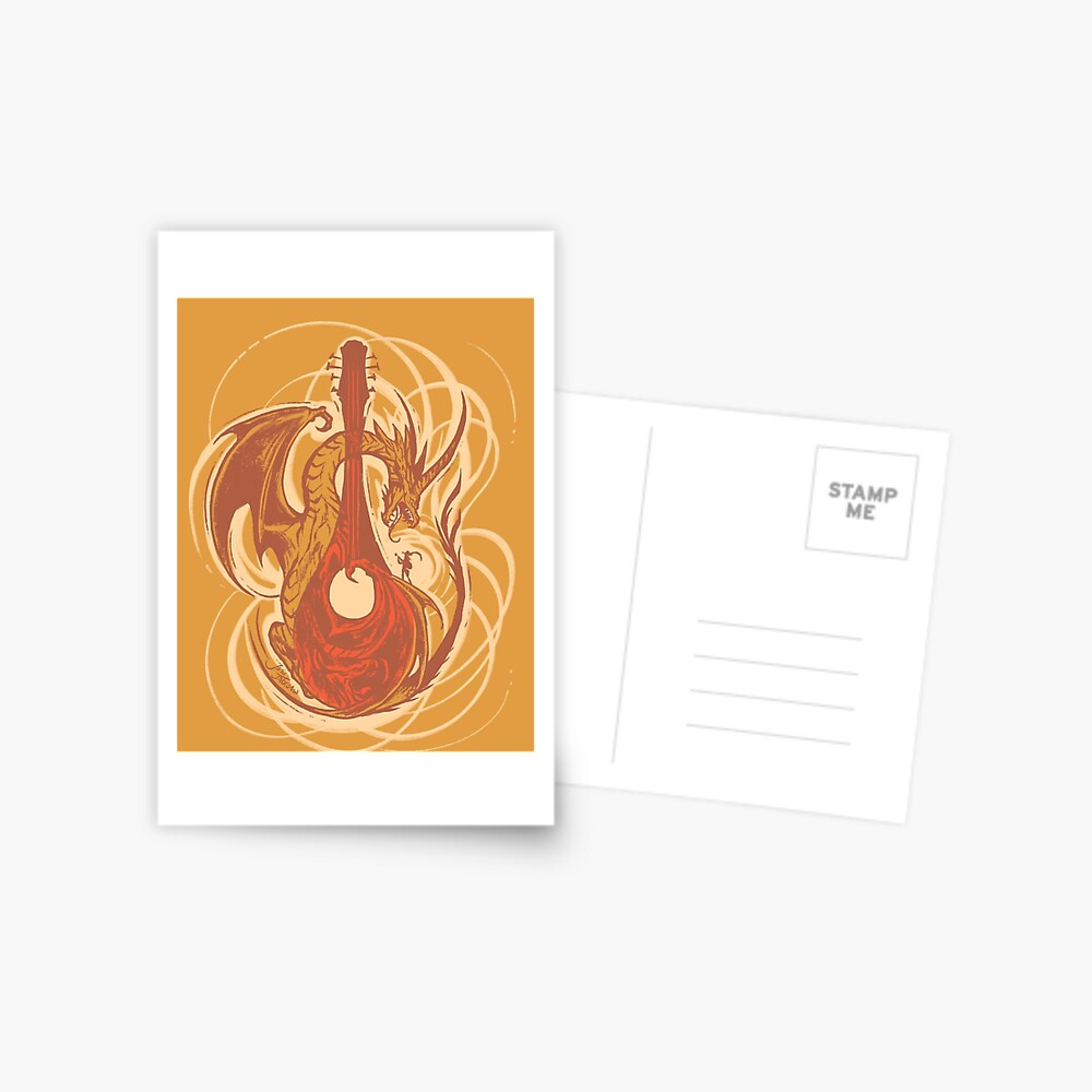"The Bard - Seducing the Dragon" Postcard for Sale by JessJackdaw ...