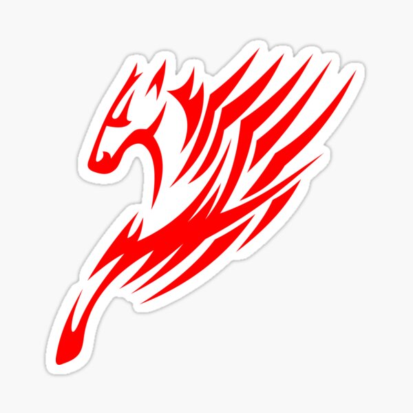 "Abstract Red Horse" Sticker by chark70 | Redbubble