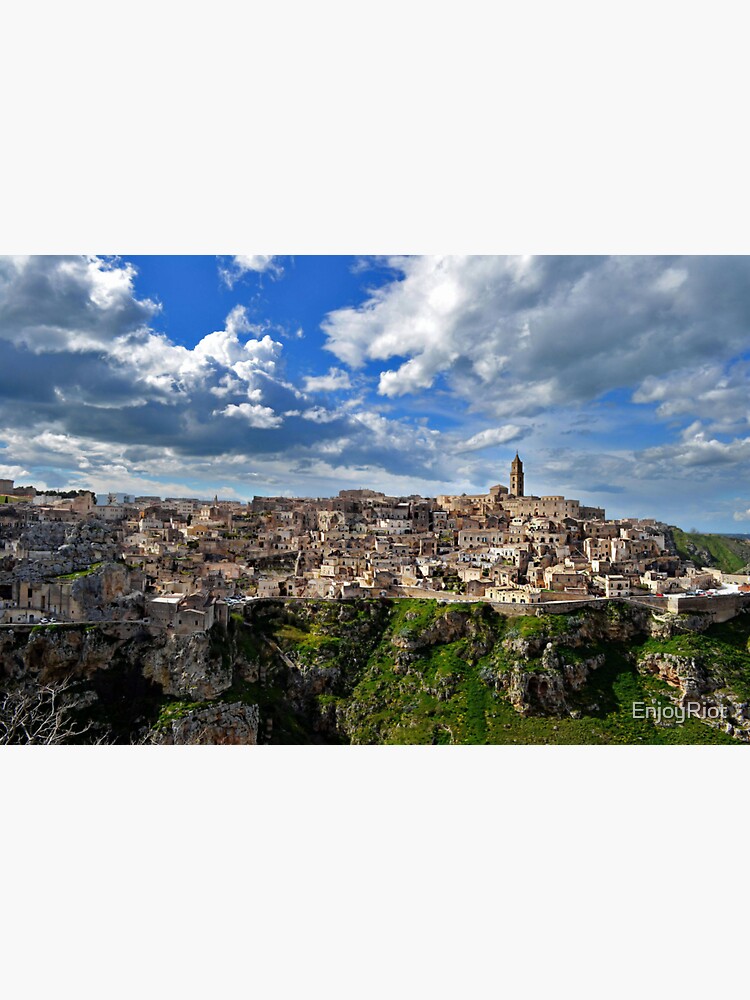 "Souvenir from Matera - rock village" Sticker by EnjoyRiot | Redbubble