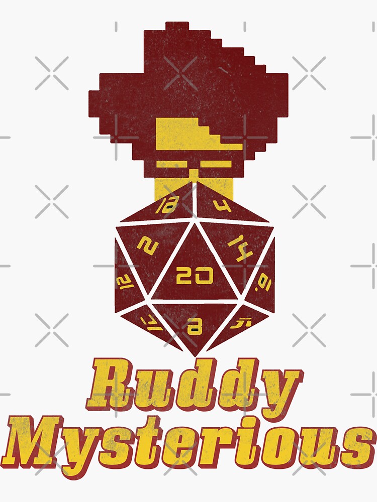 "Ruddy Mysterious " Sticker for Sale by kurticide | Redbubble