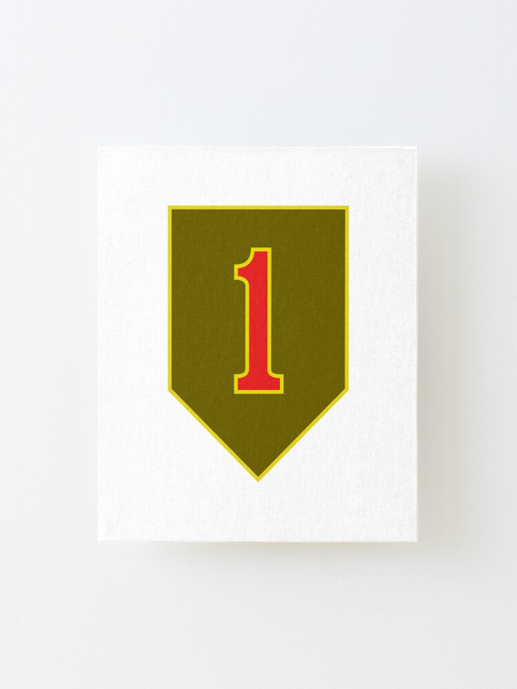 "1st Infantry Division - The Big Red One" Mounted Print by ArgosDesigns ...