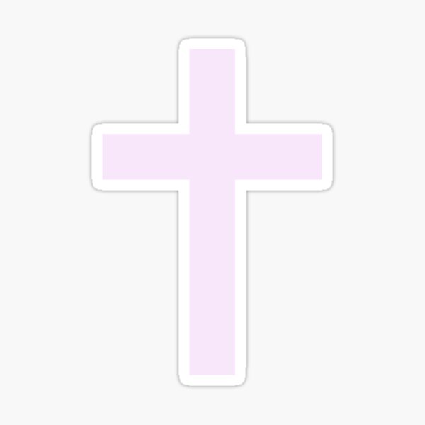 "Christian Cross With A Pink Color" Sticker for Sale by nocap82 | Redbubble