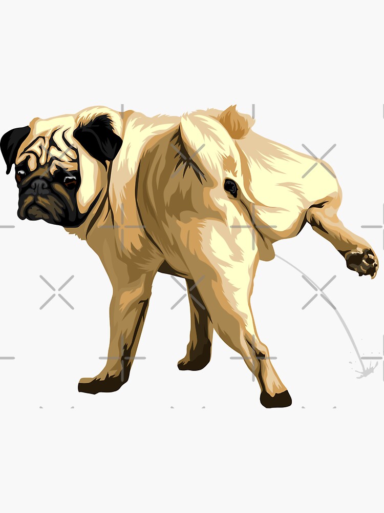 "Peeing dog " Sticker for Sale by AmzaShirt | Redbubble