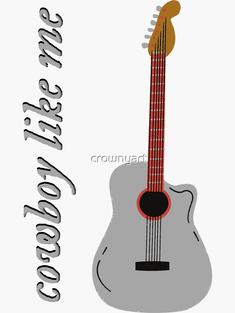 "cowboy like me" Sticker for Sale by crownyart | Redbubble