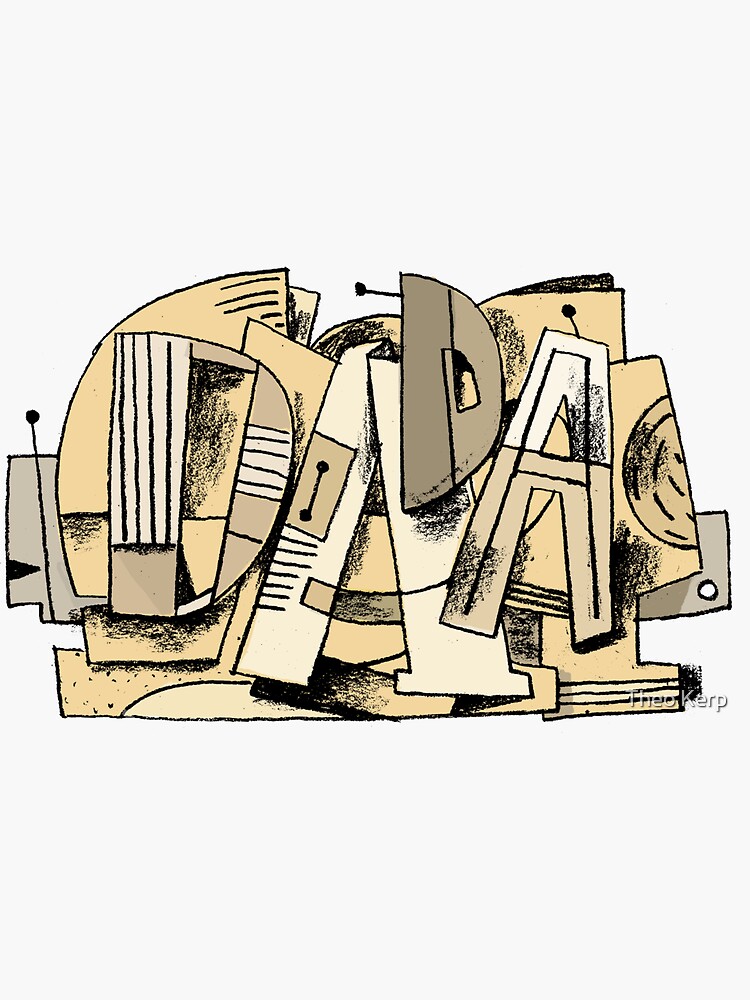 "DADA" Sticker for Sale by viewdesign | Redbubble