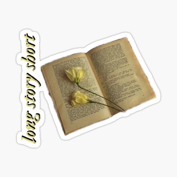 "long story short" Sticker for Sale by crownyart | Redbubble