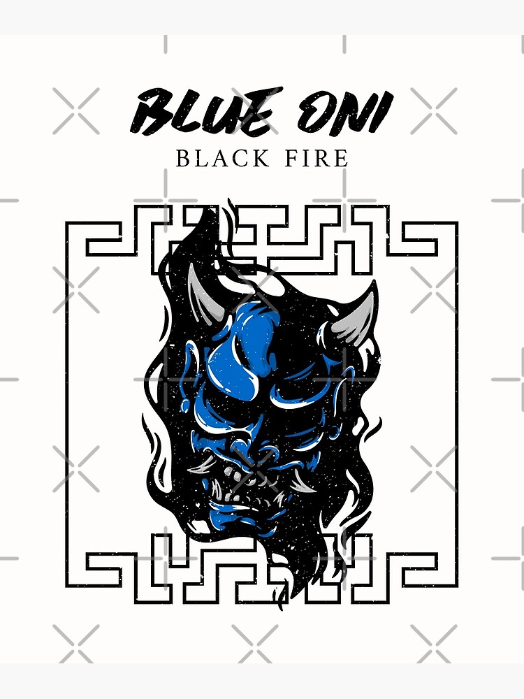 "Blue Oni - Japanese Icons" Art Print for Sale by ManiaTeec | Redbubble