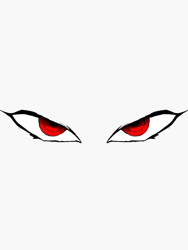 "The Angry Red Eyes T-Shirt" Sticker for Sale by YoungKidsMoney | Redbubble
