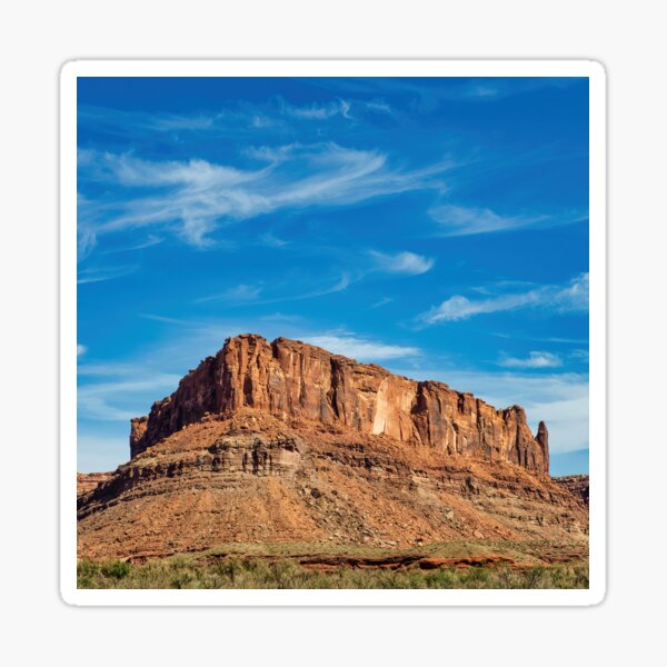 "Monitor Butte" Sticker by jforno | Redbubble