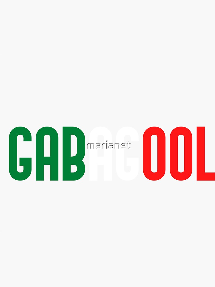 "gabagool, funny quotes" Sticker for Sale by marianet | Redbubble
