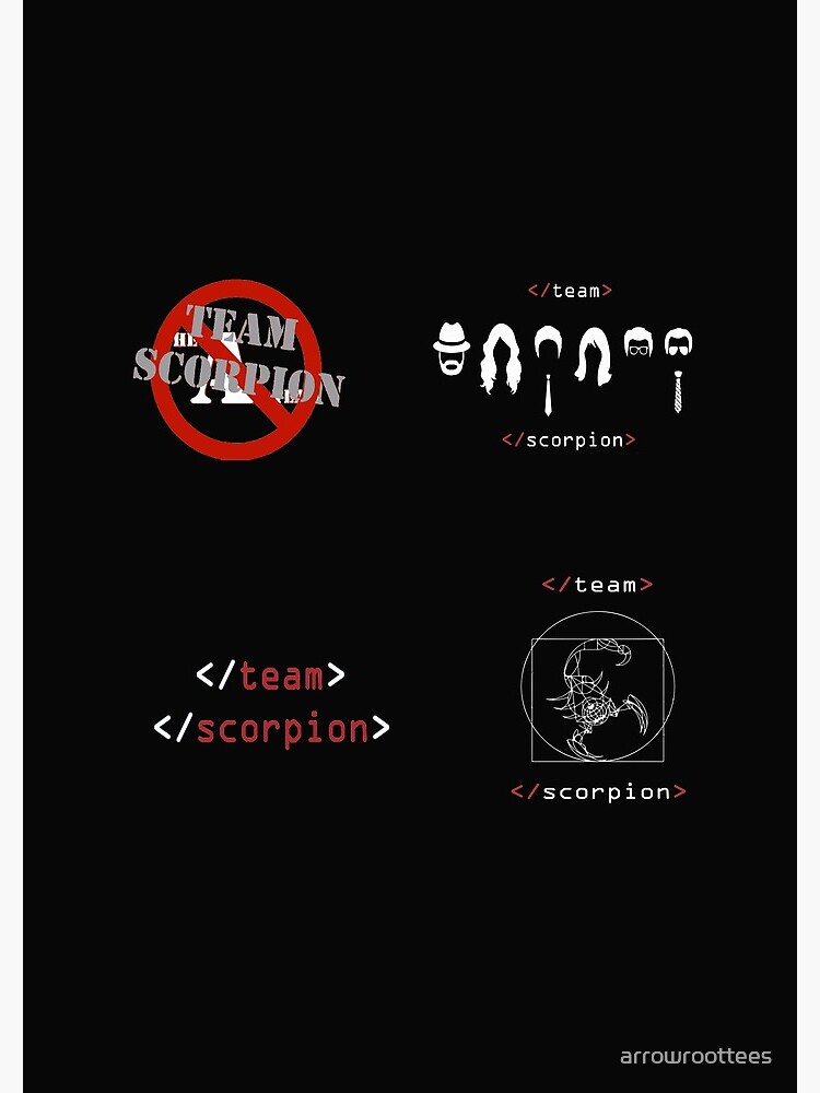 "Team Scorpion Sci Fi Sticker Pack" Spiral Notebook by arrowroottees ...