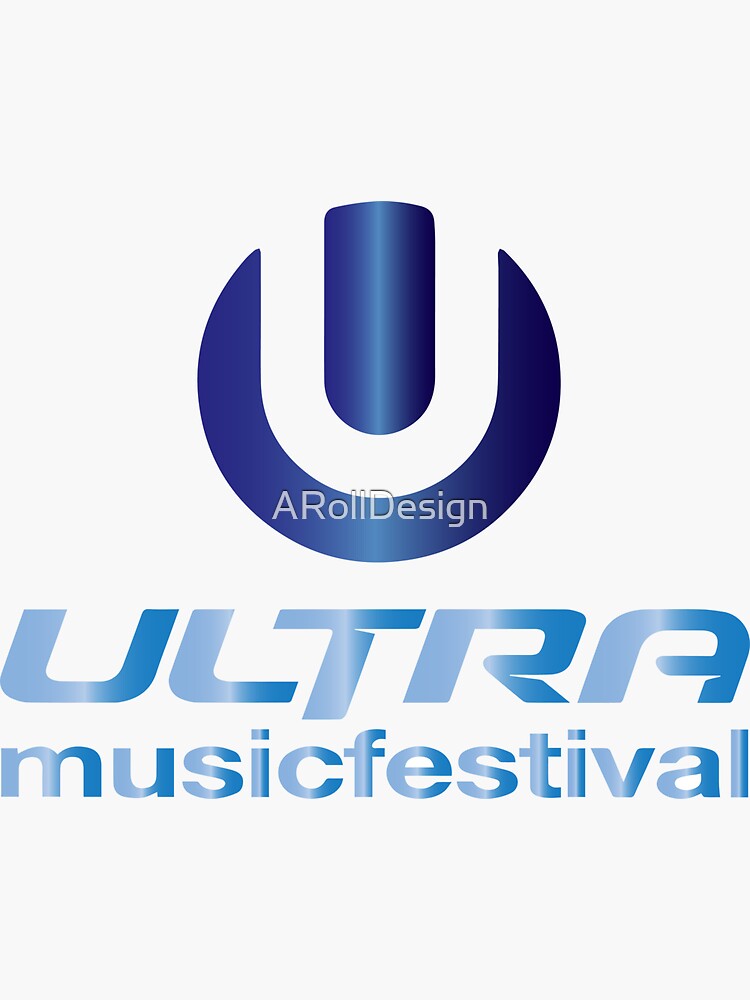 "Ultra Music Festival Logo metallic blue" Sticker for Sale by ...