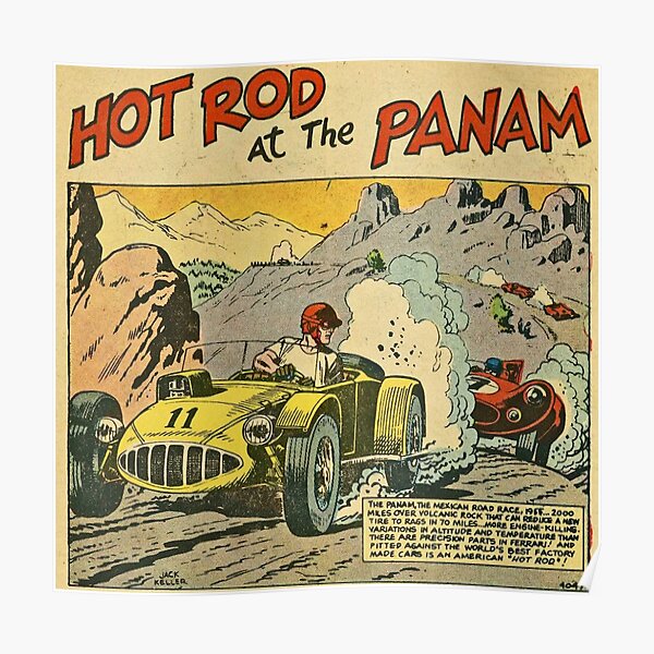"Vintage Hot Rod Comic" Poster by RedscotClothing | Redbubble