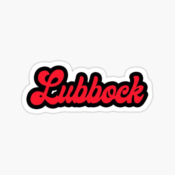 "Lubbock" Sticker for Sale by jessmarie08 | Redbubble