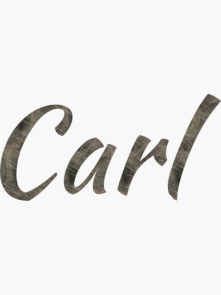 "CARL Name" Sticker by LizBanegasArt | Redbubble