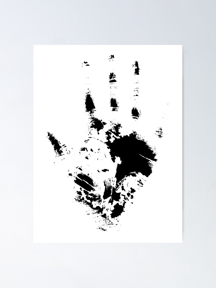 "Abstract Handprint" Poster by Meltey | Redbubble