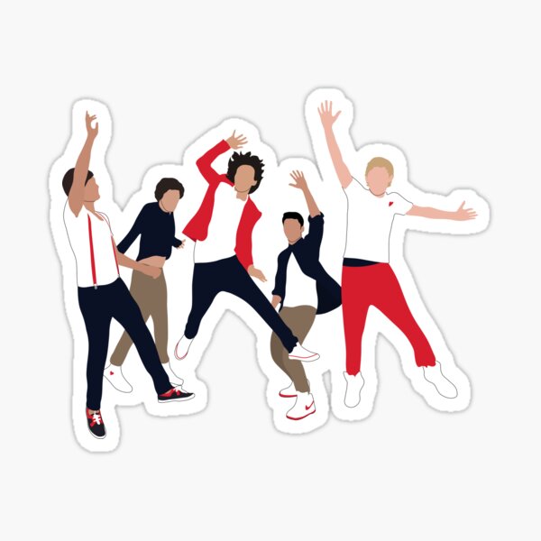 "One Direction (Young One Direction Jumping)" Sticker for Sale by ...