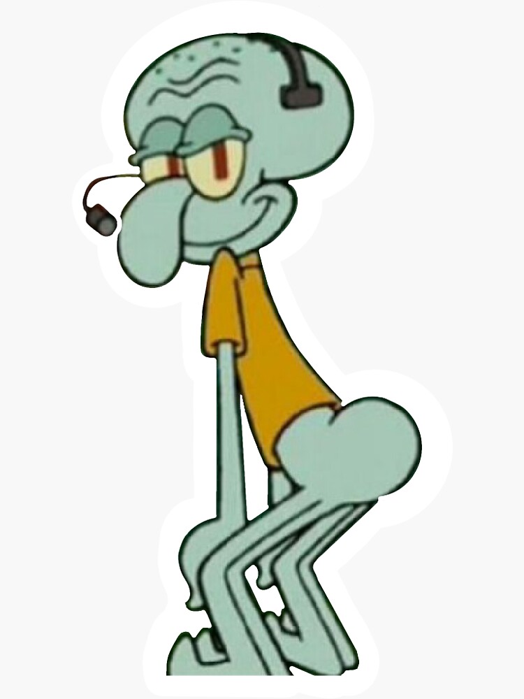 "Funny squidward sticker" Sticker for Sale by rhodestickers | Redbubble