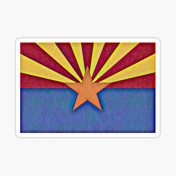 "Arizona State Flag" Sticker for Sale by State48Trading | Redbubble