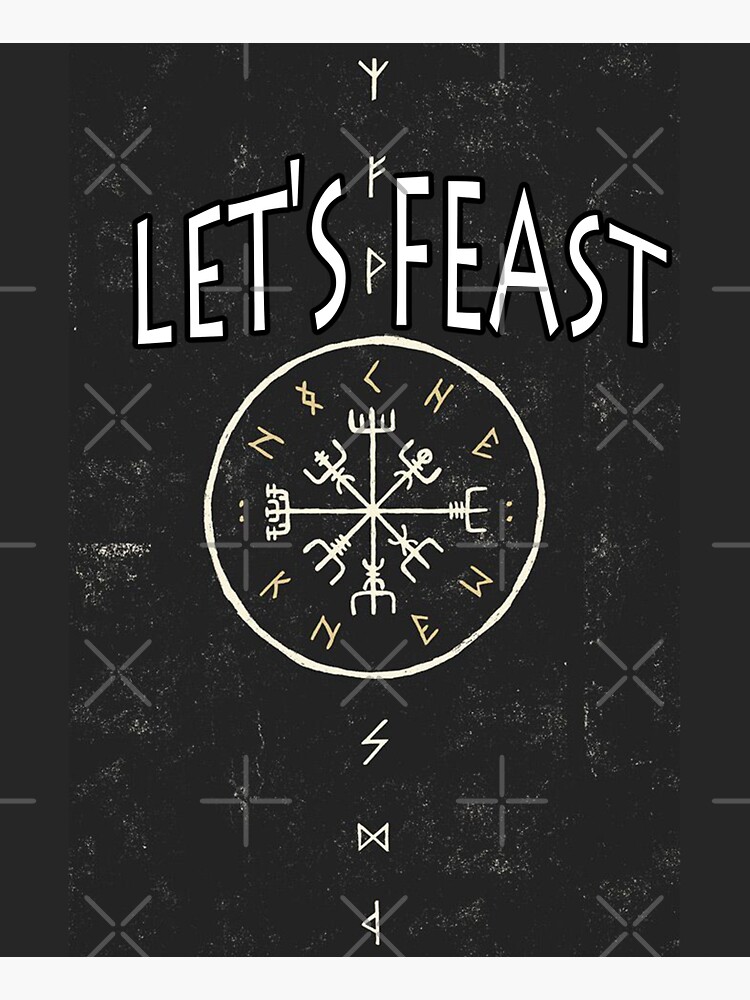 "lets feast" Sticker for Sale by Rare43shirts | Redbubble