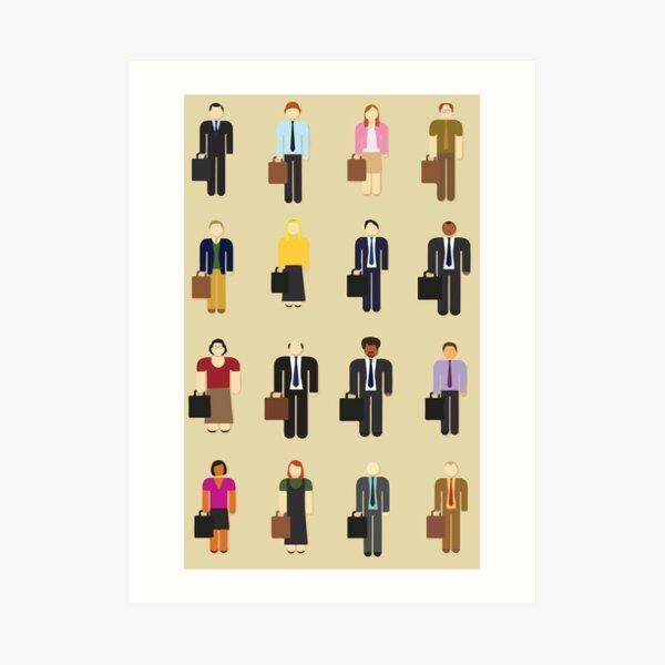 "The Office: Characters" Art Print for Sale by Wellshirt | Redbubble