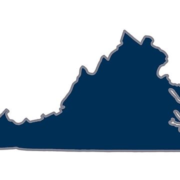 "Virginia outline ODU" Sticker for Sale by uvawahoo | Redbubble